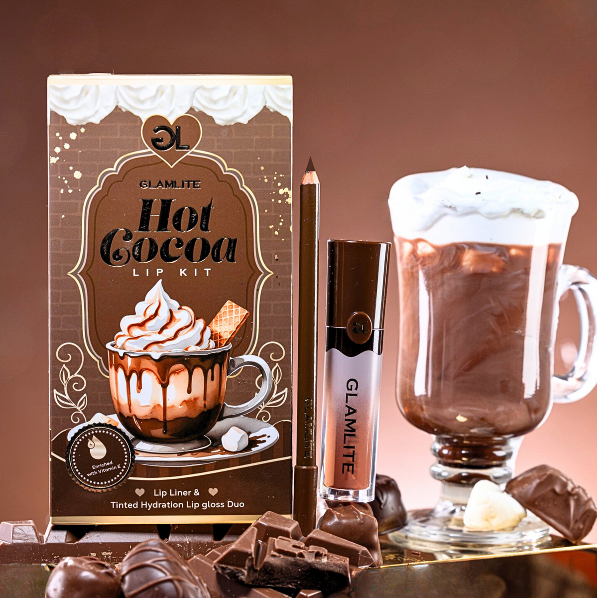 Hot Cocoa Lip Kit – Glamlite