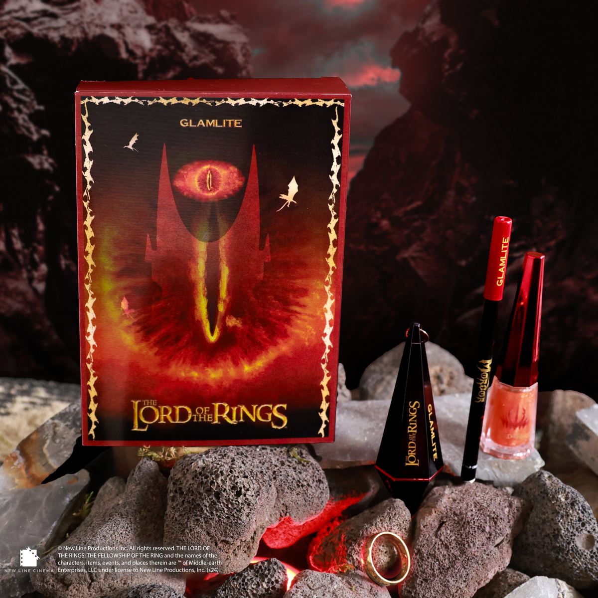 The Lord of the Rings x Glamlite Eye of Sauron Lip Kit