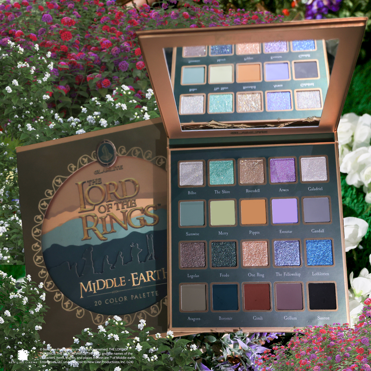 The Lord of the Rings x Glamlite Middle-earth Palette